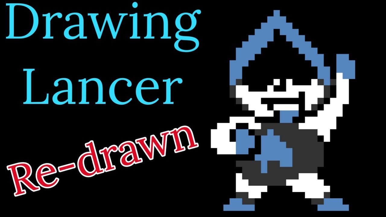Drawing lancer (deltarune) Re-draw ￼