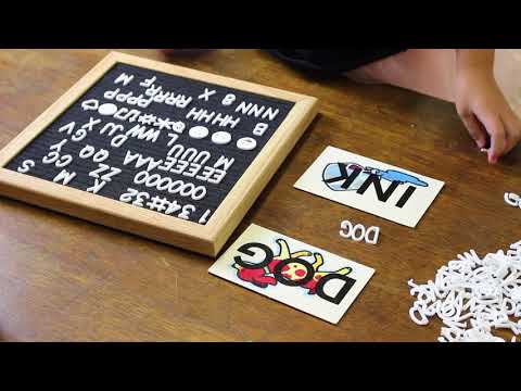 💥3 Steps To Use Kids Letter Board- Step3 Spelling☝️