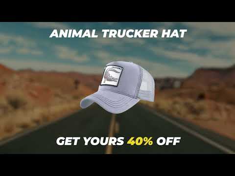 Animal Trucker Hats with Adjustable Backs for Men and Women