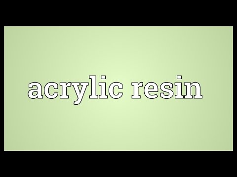 Acrylic resin Meaning