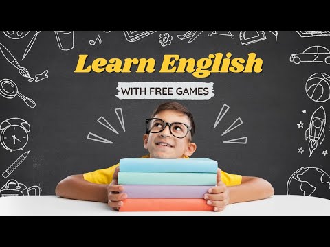 Where can you find free games to learn English?