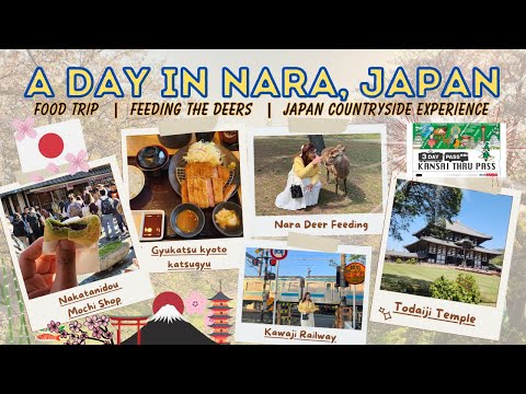 A DAY IN NARA JAPAN 2023 using Kansai Thru Pass - Foodtrip, Feeding the Deers, and JAPAN COUNTRYSIDE