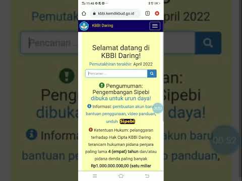 menggunakan KBBI daring