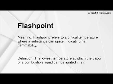 Flashpoint Meaning