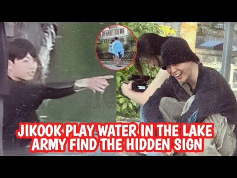Is This Code? Jungkook and Jimin play water in the Lake! ARMY find the hidden sign?!
