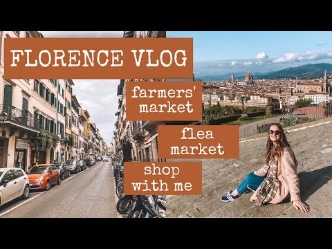 VLOG: Expat Diaries #2 // Farmers' market and thrifting in Florence