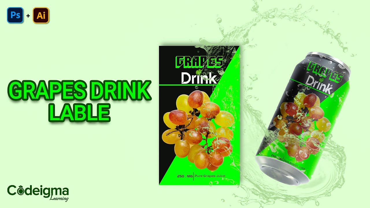 How to Design & Label Product Packaging | Design 4 | Adobe Photoshop CC & Adobe Illustrator CC