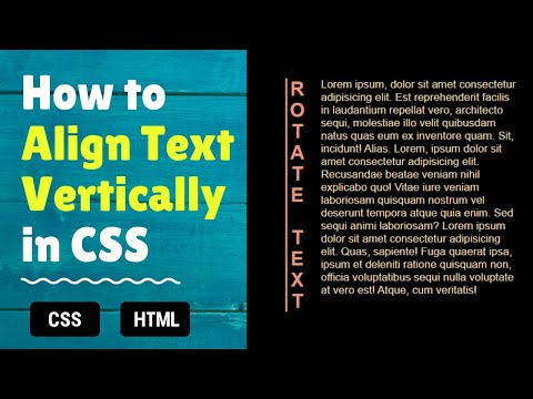 How to Align Text Vertically in CSS | Write a Text Vertically in HTML ...
