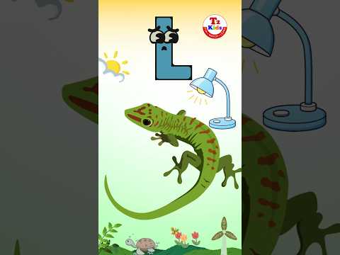 Words that start with 'L' | L for Lamp | L for Lizard #shorts #kidslearning #preschool #cartoon