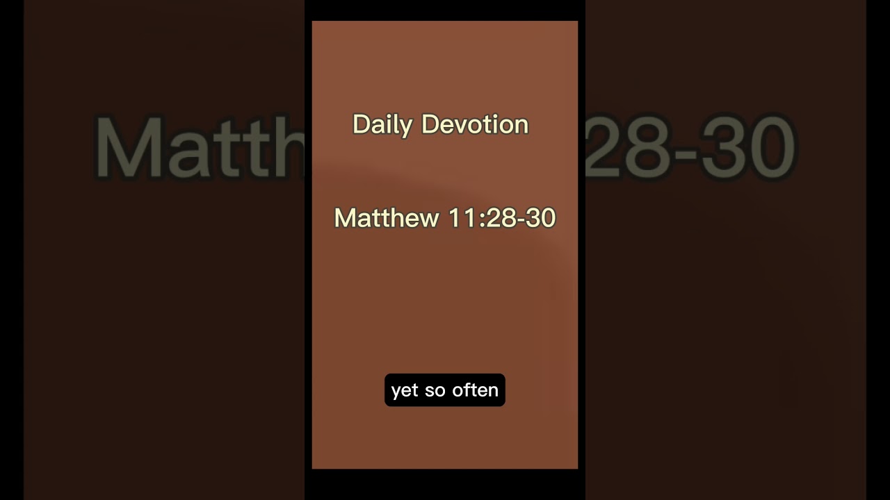 Daily Devotion # Today Scripture Reading #