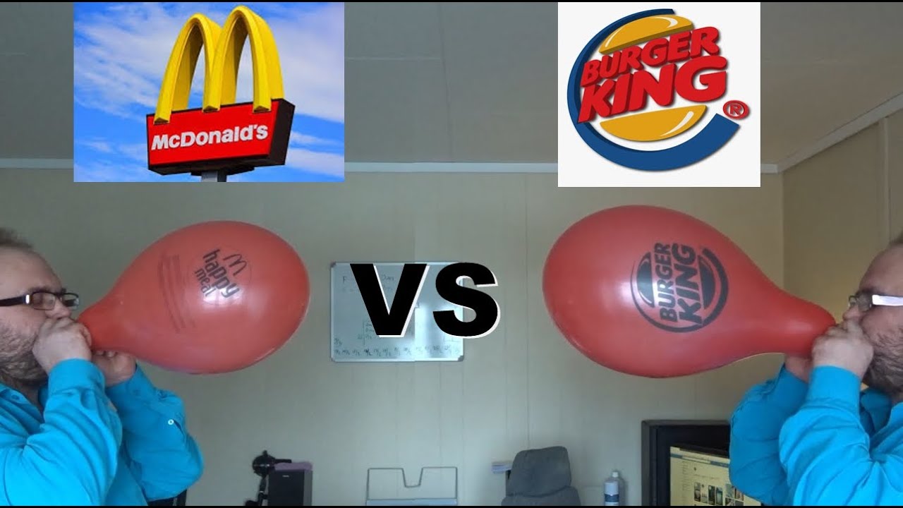 Balloon wars - Burger King vs McDonalds