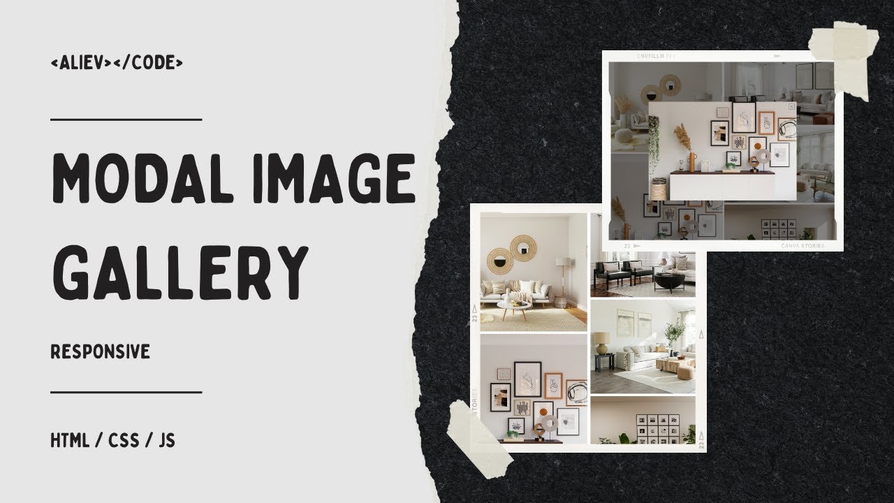 How to Create a JavaScript Modal Gallery | Tutorial