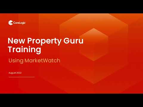 Using Market Watch | Property Guru training
