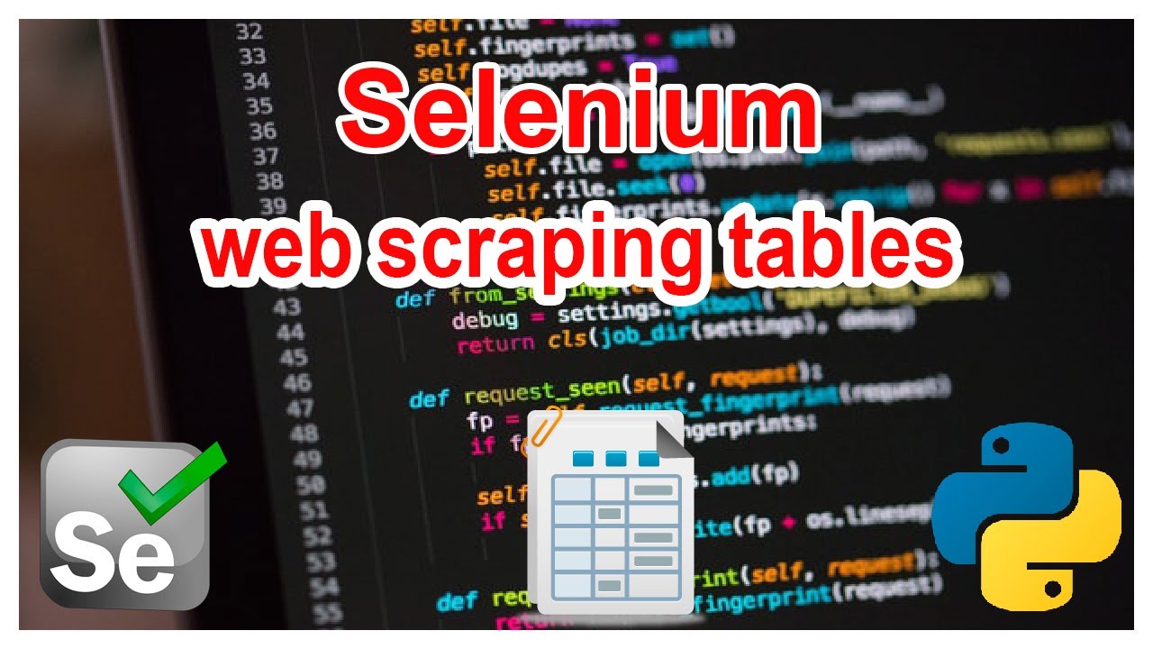 Python: Extracting Data from tables using Selenium