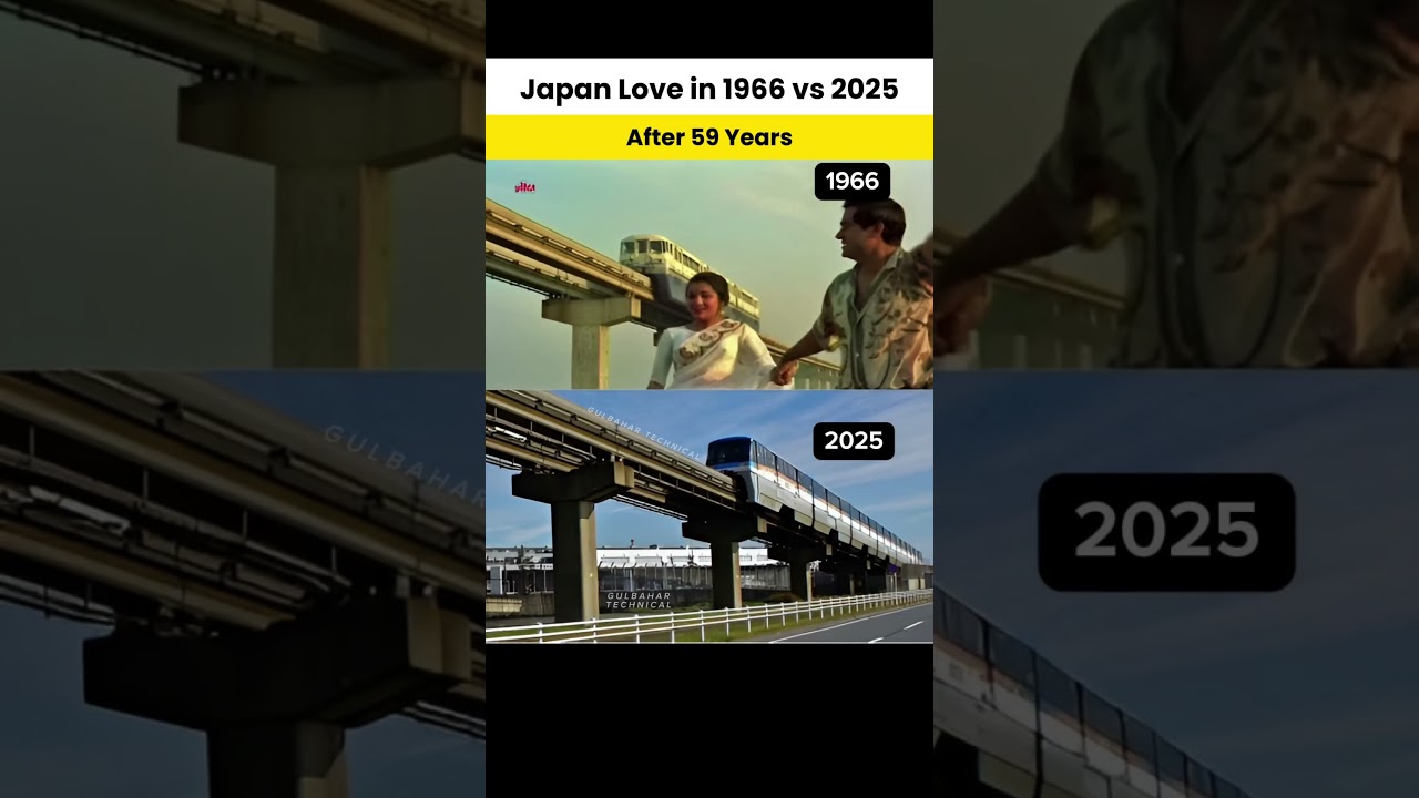 Japan’s Monorail Still the Same - 1966 vs 2025