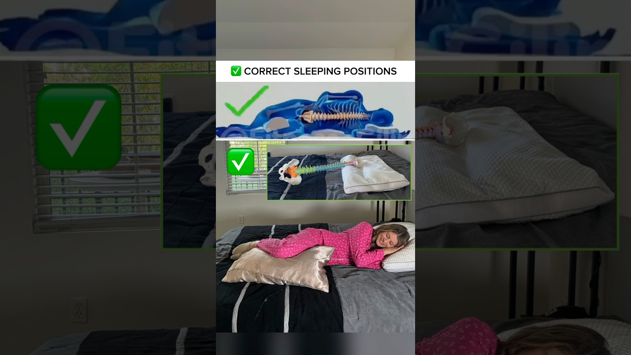 Sleep Better: Perfect Pillow Placement for Spinal Health😴