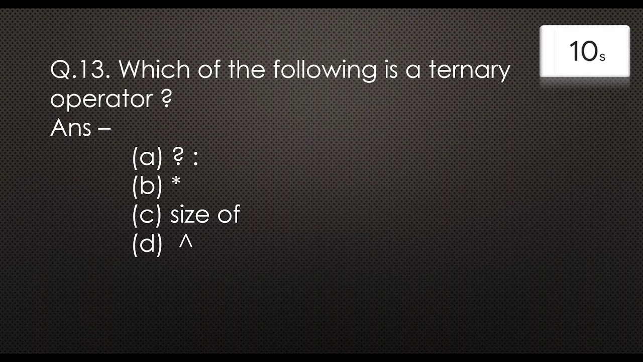 C Programming Quiz | Part - 2 | Tech Code |