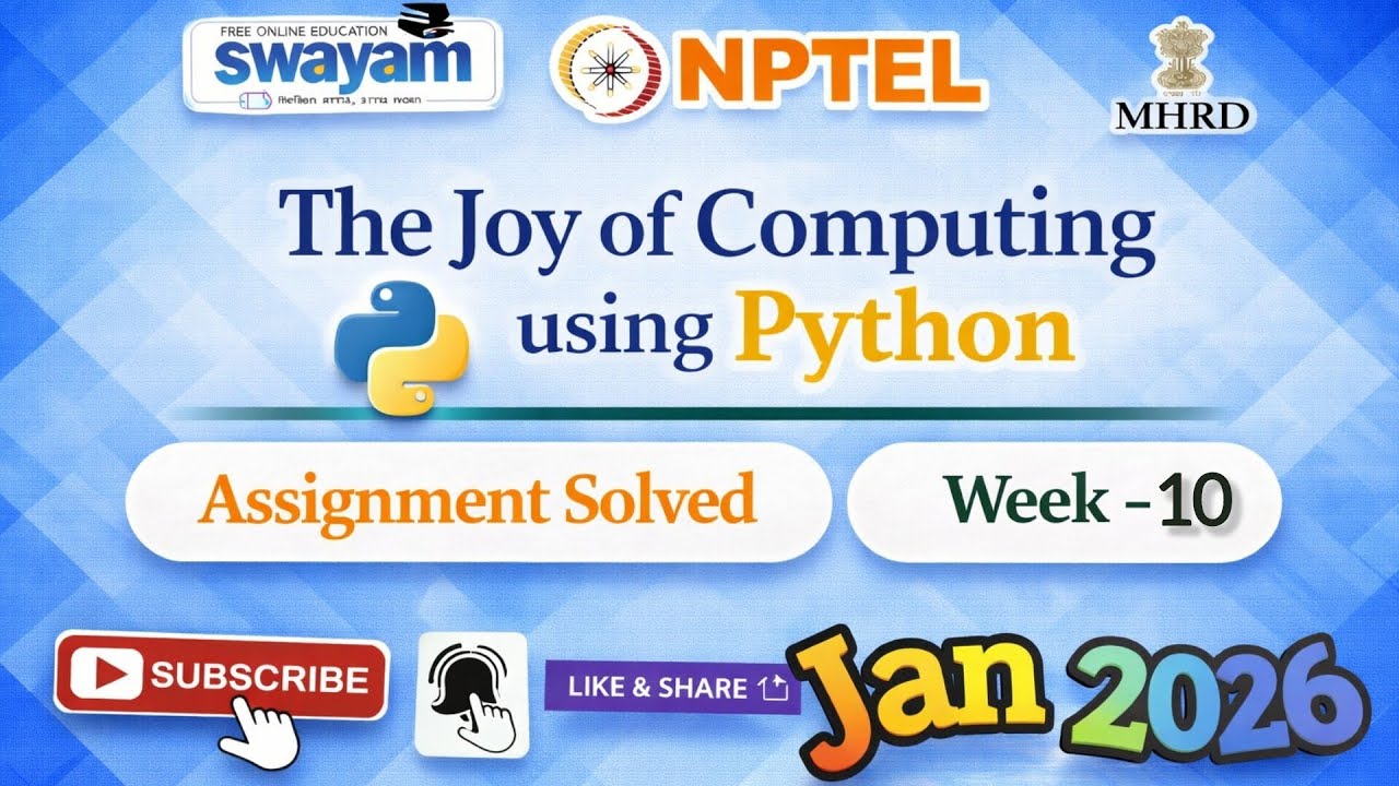 The Joy of Computing using Python Week 10 Assignment Answer#NPTELASSIGNMENTS#JOYOFCOMPUTING#Jan2026
