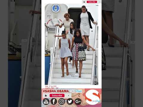 Sasha Obama Cute Outfit! Italy Tour 2015