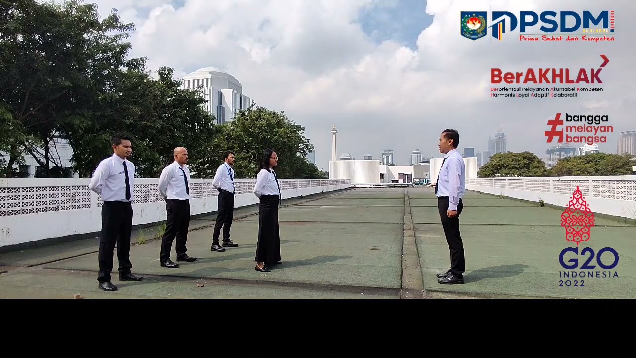 Simulasi Pelaksanaan Apel Pagi di Lingkungan Instansi - Latsar CPNS PPSDM Reg Bandung - Juni 2022