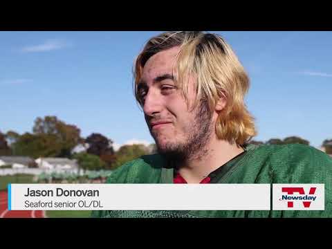 High school football players hitting the right notes