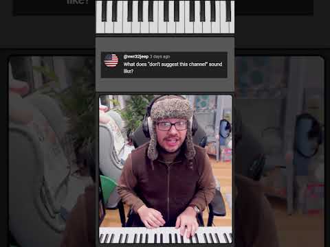 Words on Piano: Don't Suggest This Channel #wordsonpiano #piano