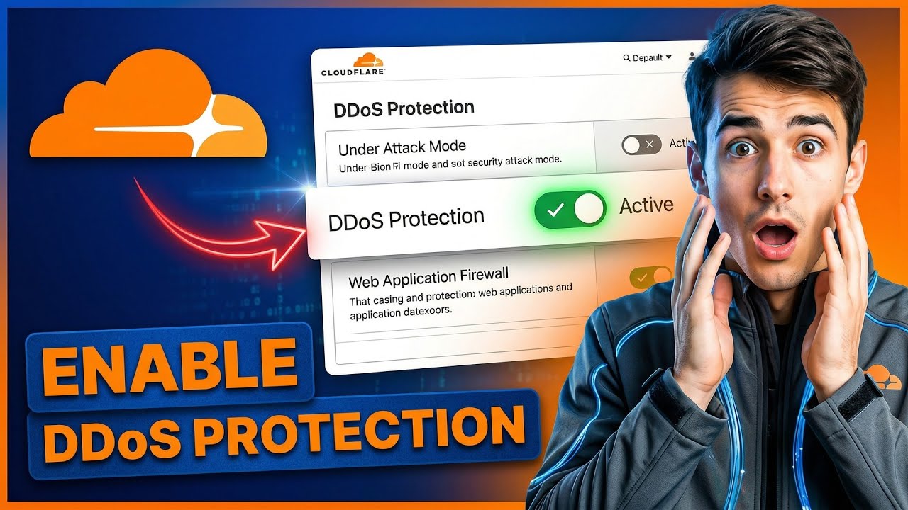 How to enable DDoS protection in Cloudflare (Easiest Way)(2026 Guide)
