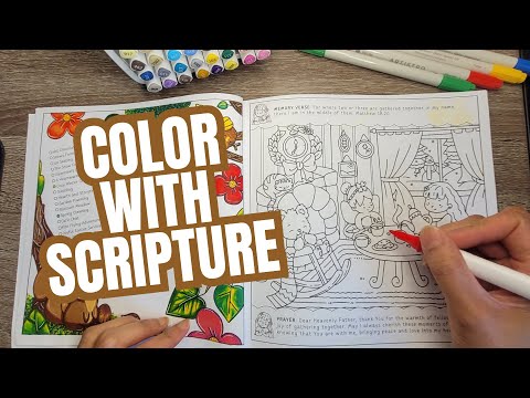 Bible Verse Coloring Book for Relaxation | Cute & Adorable Pages from Season's Blessings