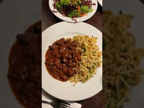 Tradicional German dinner at Weinhaus Brungs #germanfood #shorts #germany #colognegermany
