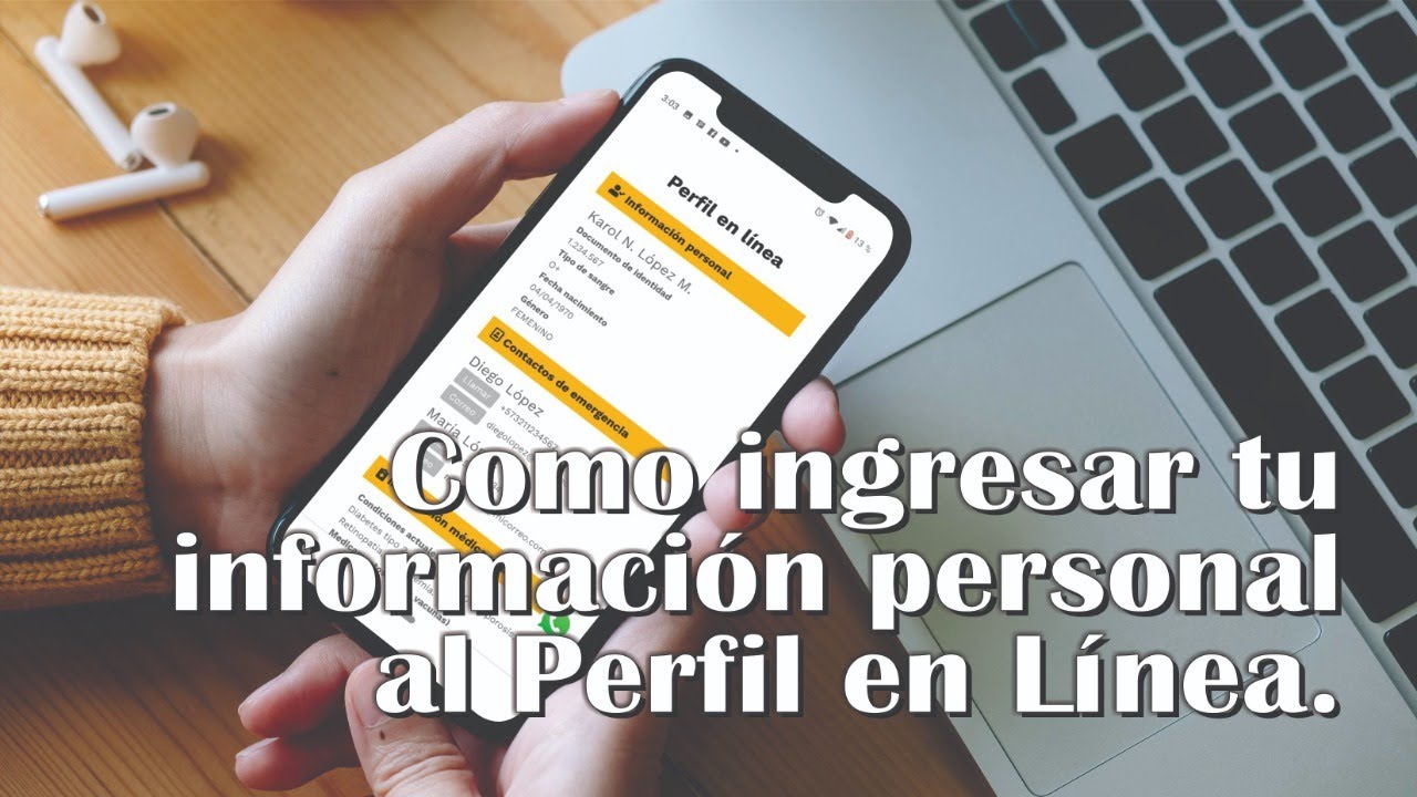 Como ingresar tu información personal al Perfil en Línea