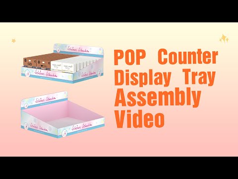 Gift POP Counter Display Tray Assembly Video