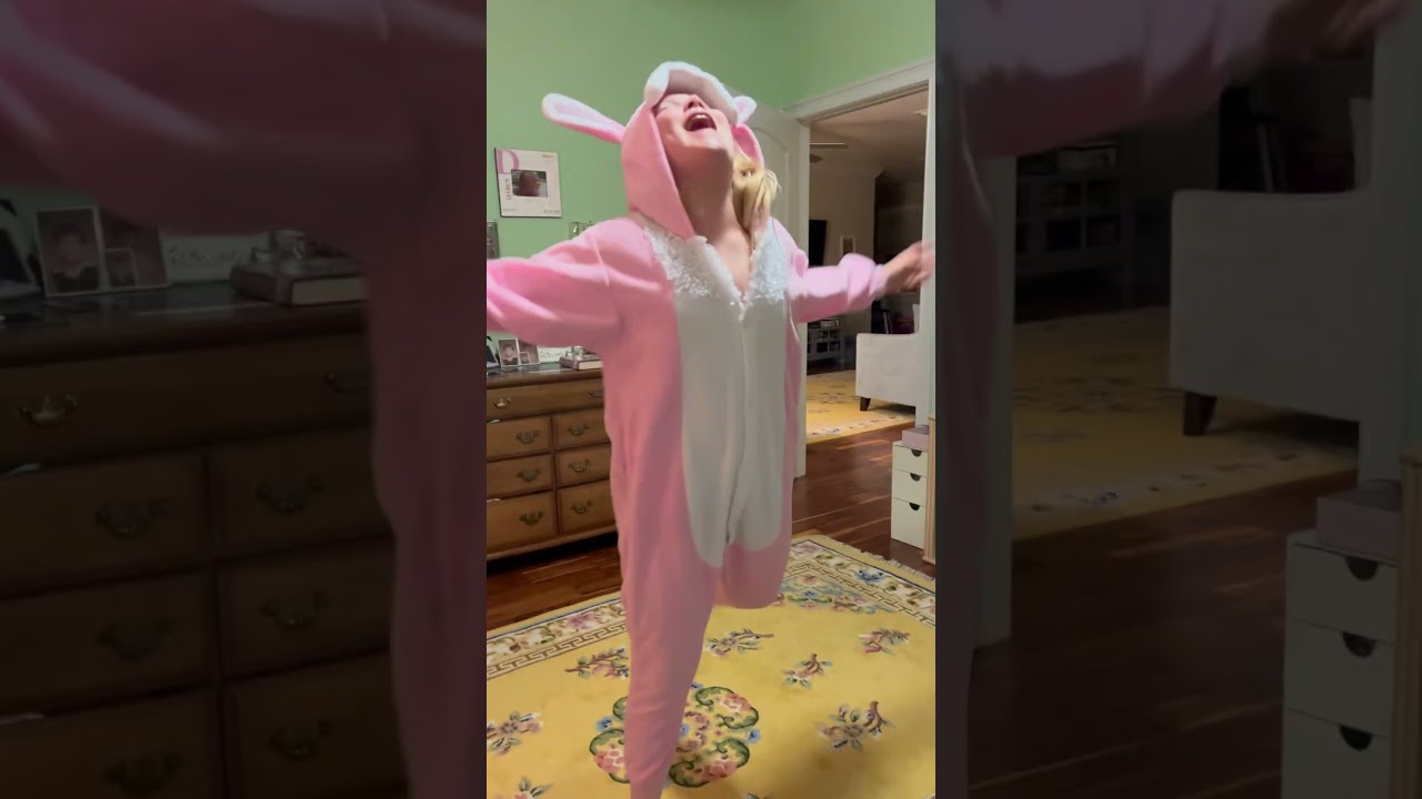 Darcy (10 yrs) dancing in her “Bunny Pajamas”
