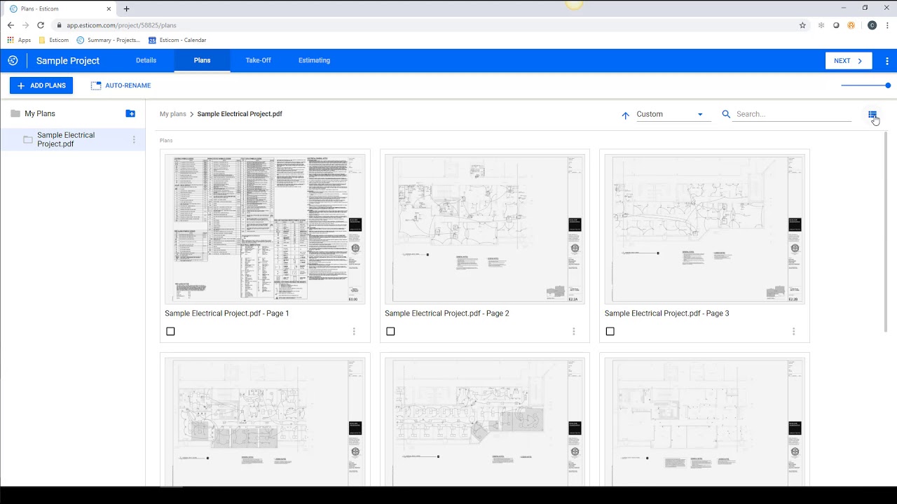 Esticom Tutorials - How to Upload Plans
