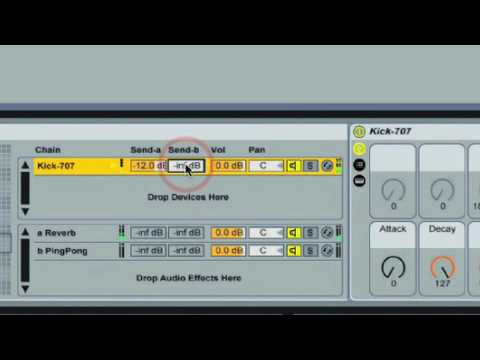 Ableton Live Tutorial On Sends & Returns In Drum Racks – Synthtopia