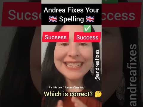 #andreafixes Do you know the correct spelling of this word? 🤔 #learnenglish #english #englishteacher