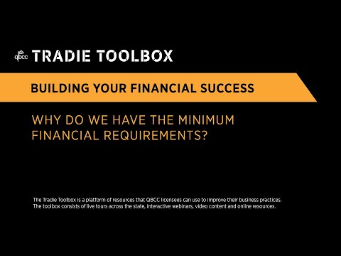 Understanding minimum financial requirements for QBCC license holders