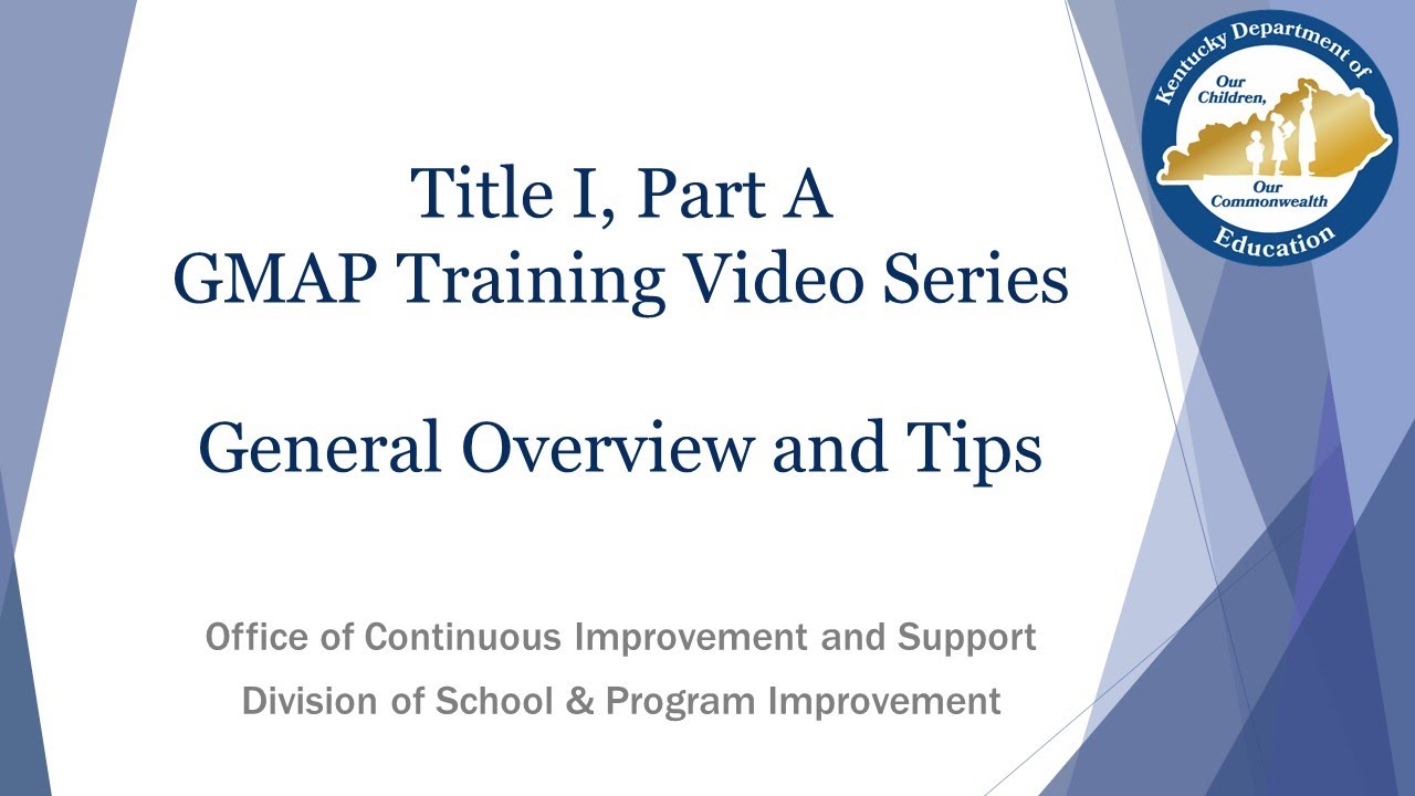 GMAP 01   General Overview and Tips
