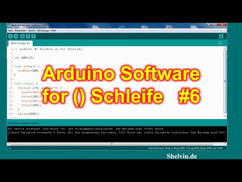 Arduino Programmierung #6 – die for() Schleife | Shelvin – Elektronik ...