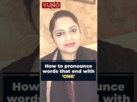 Struggling with pronouncing words ending with 'one'? Watch this! #english #words