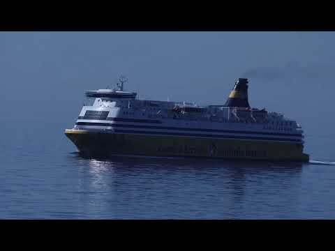 Marine Shipspotting ~ Bastia to Livorno Crossing, Corsica Sardinia Ferries 4K