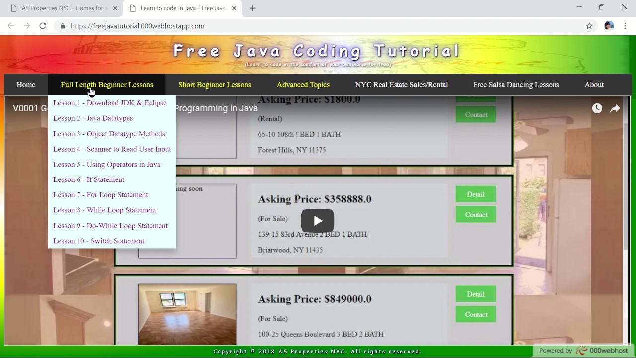 Java Tutorial Lesson 0011- Nested Loop with Printf