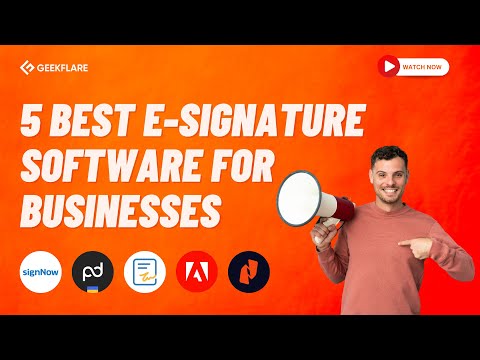 Sign Anywhere, Anytime: The 5 Best E-signature Software for Businesses🖊️
