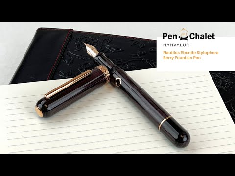 Nahvalur Nautilus Ebonite Stylophora Berry Fountain Pen Unboxing