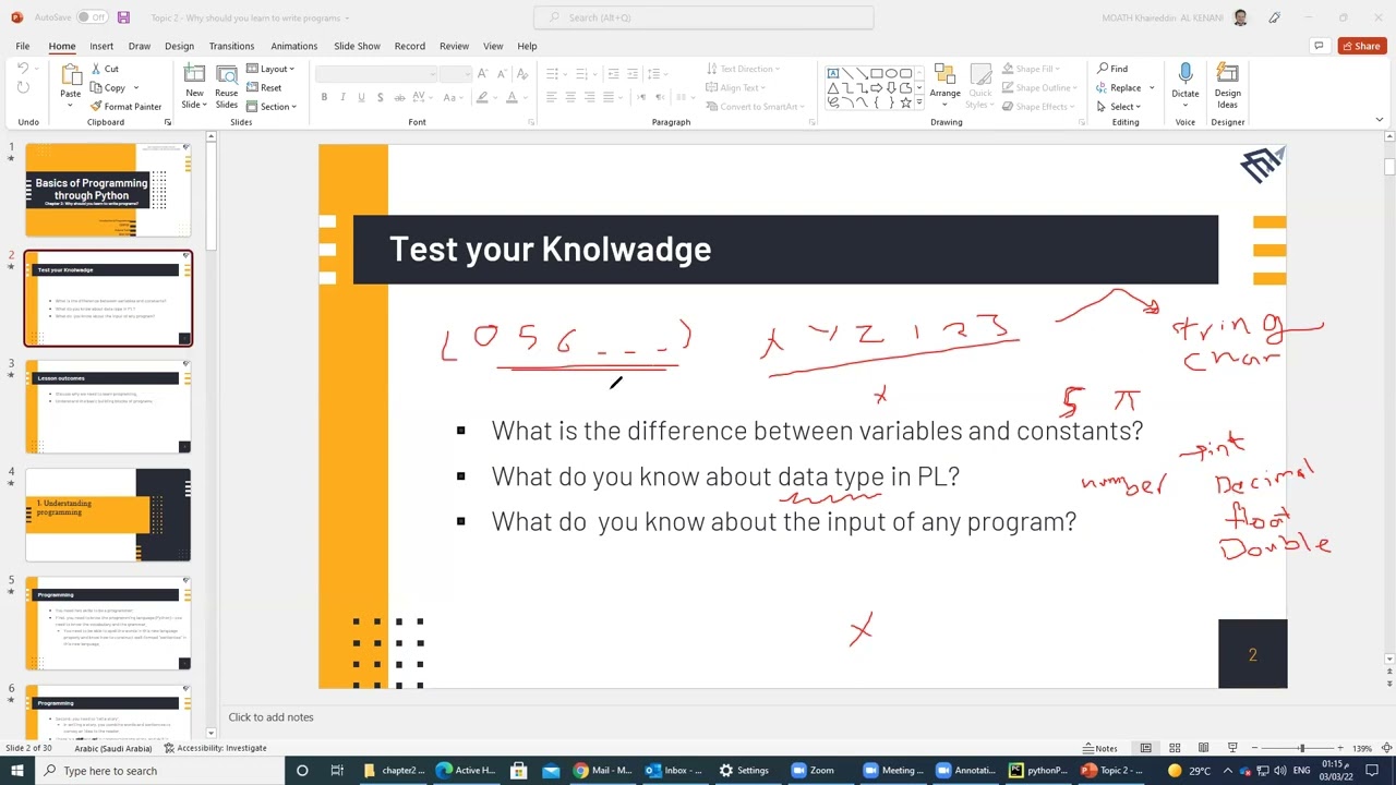 Python(2)(interpreter,variables,expression)