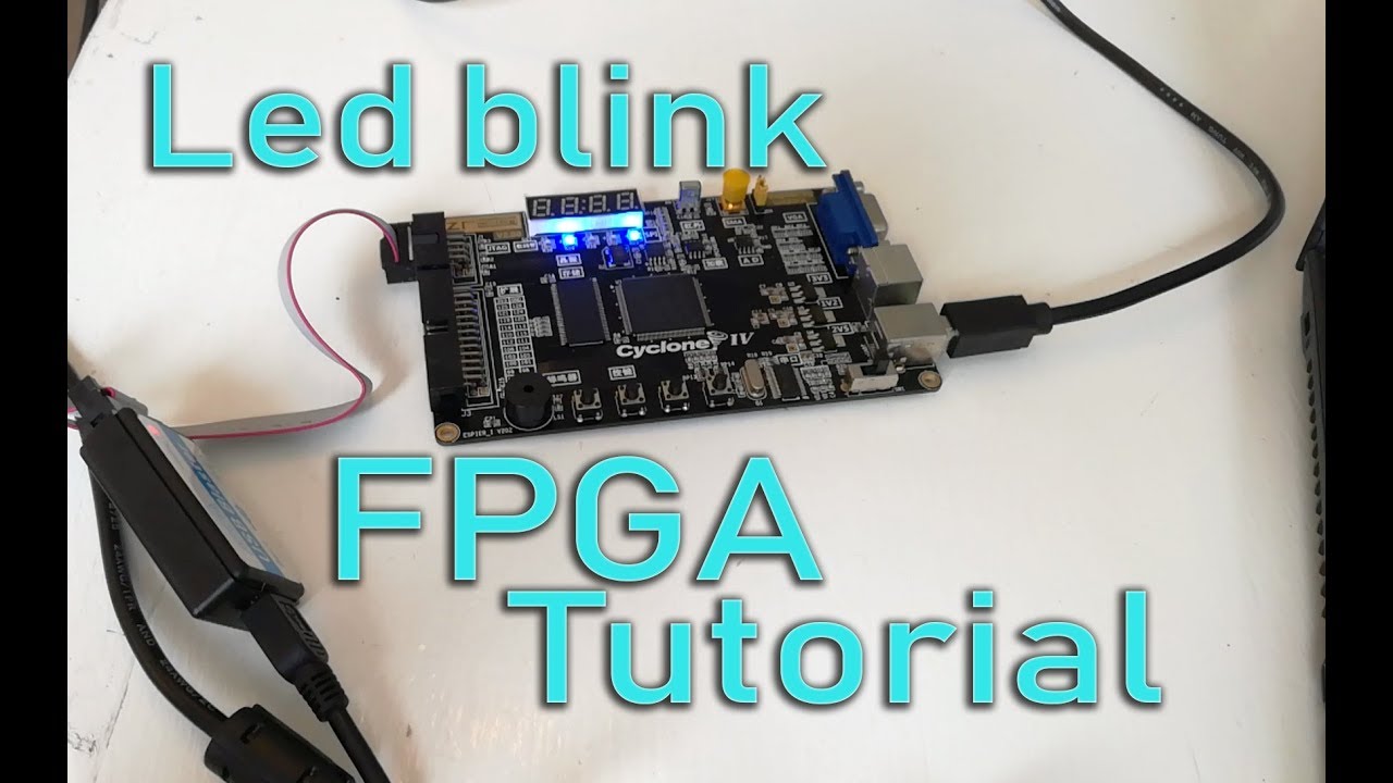 FPGA Blinking Led Tutorial Step by Step [ Altera ]