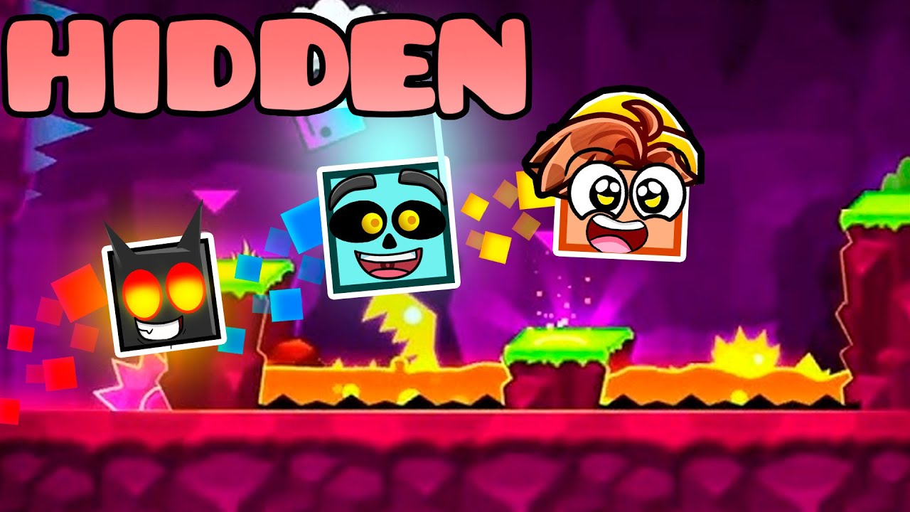 We Played HIDDEN GEOMETRY DASH LEVELS..