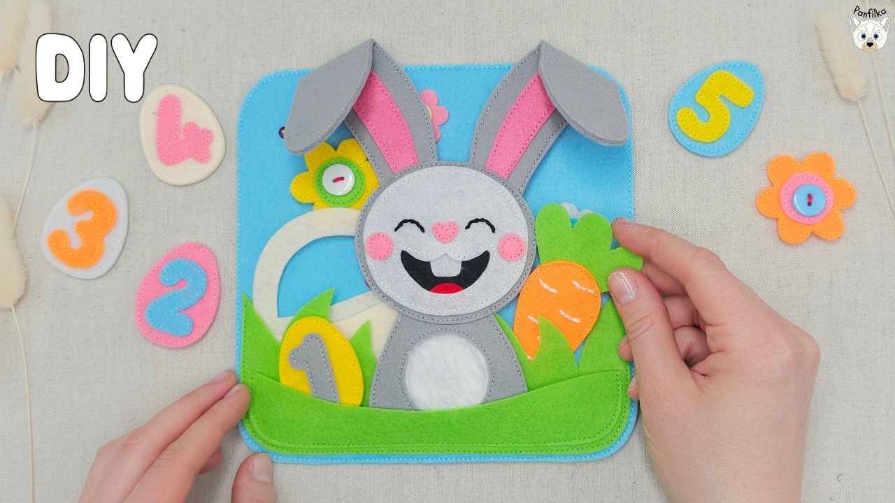 DIY Quiet Book Tutorial | Easter Bunny Page with Pattern