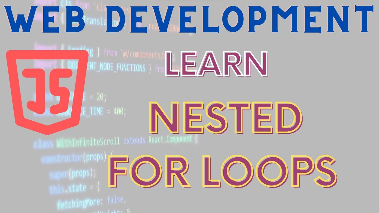 Learn JavaScript - Hindi - latest 2022 -web development series -NESTED FOR loops