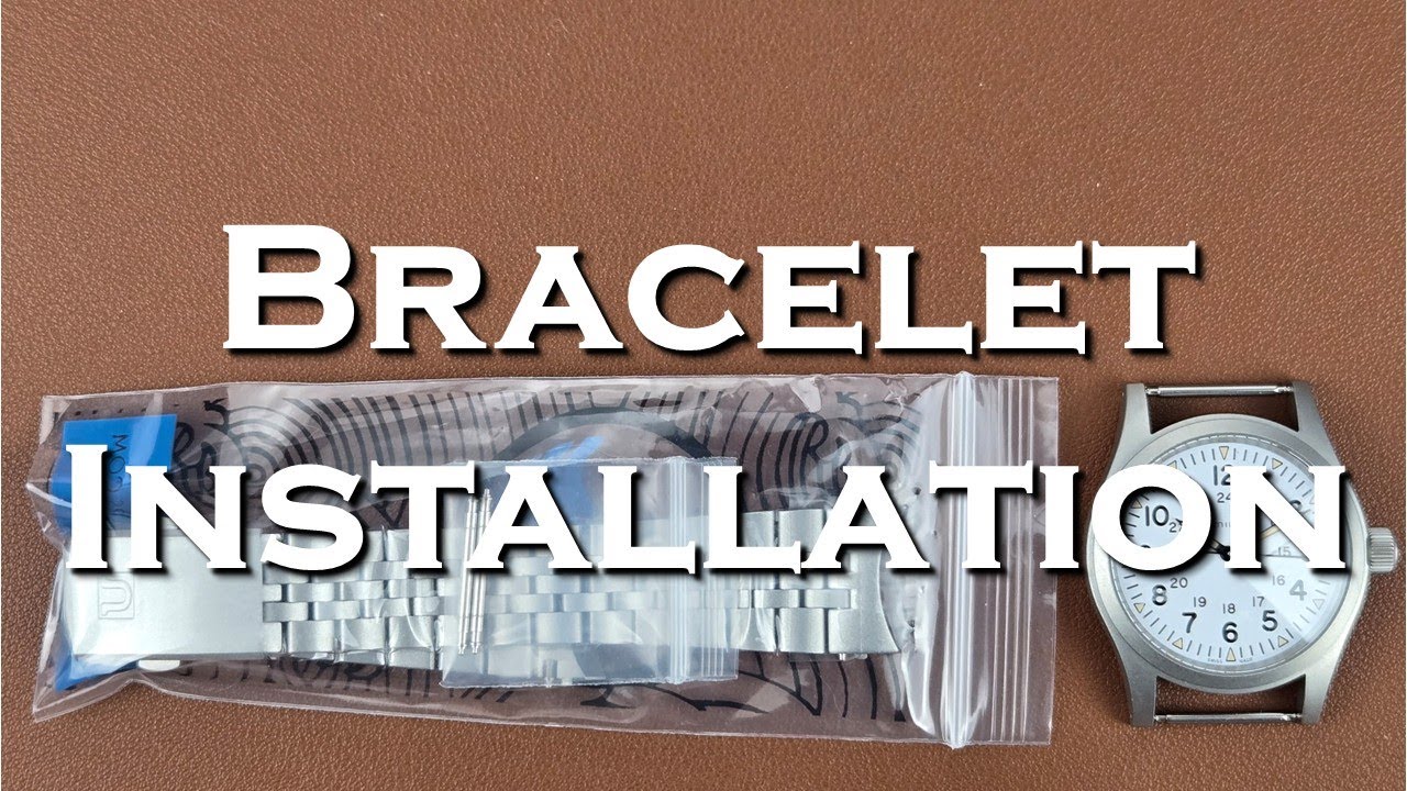 Uncle Straps Z199 Bracelet Installation - Hamilton Khaki Field Mechanical
