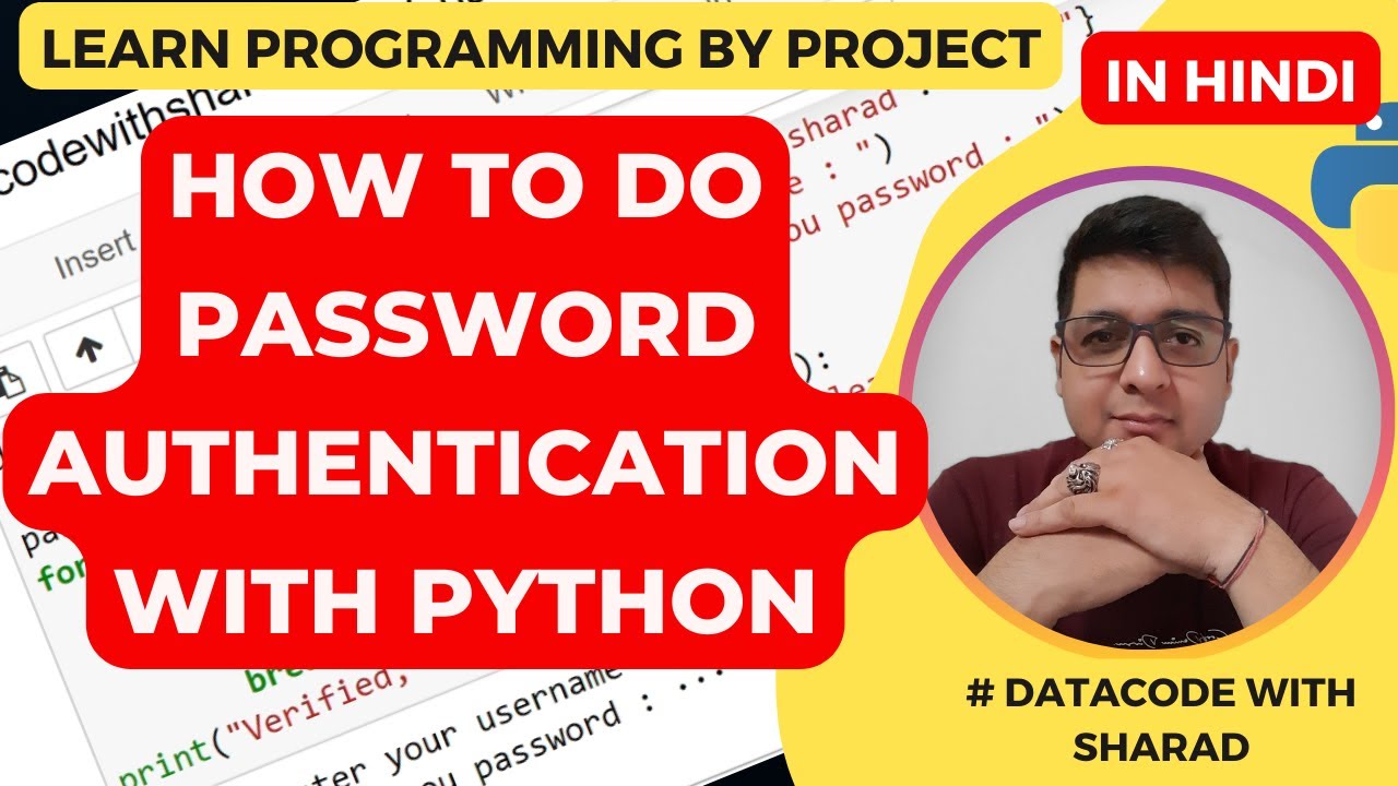 How to do password authentication with python | password authentication with python tutorial